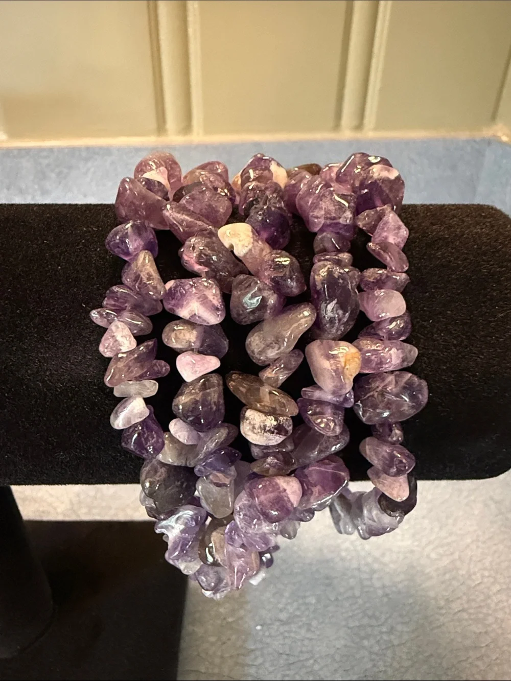 Handmade | Jewelry | Handmade Amethyst Long Chip Bead Necklace 4 Total ...